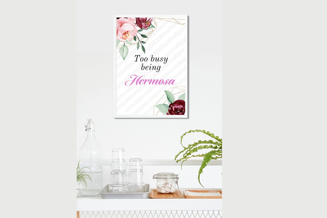 Hermosa Wall Art Hermosa Latina Wall Art Mujer Poderosa Wall Art Too ...