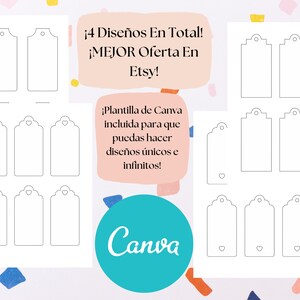 Printable Canva Elegant Tag Template for ~2x4 Inch Tags, Hang Tag ...