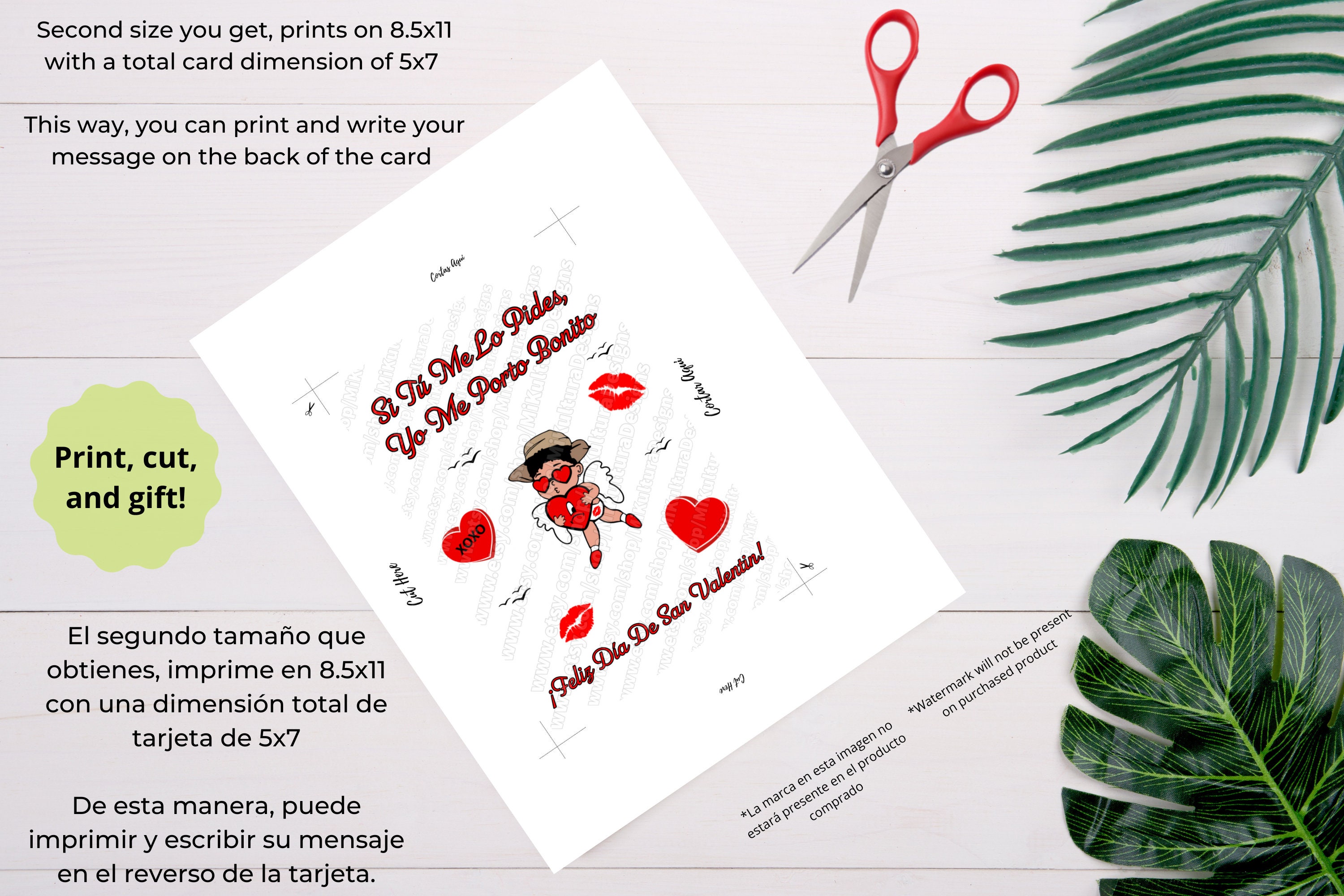 Bad Bunny Valentine Card Printable Valentine Card for Her for Him Yo Me ...