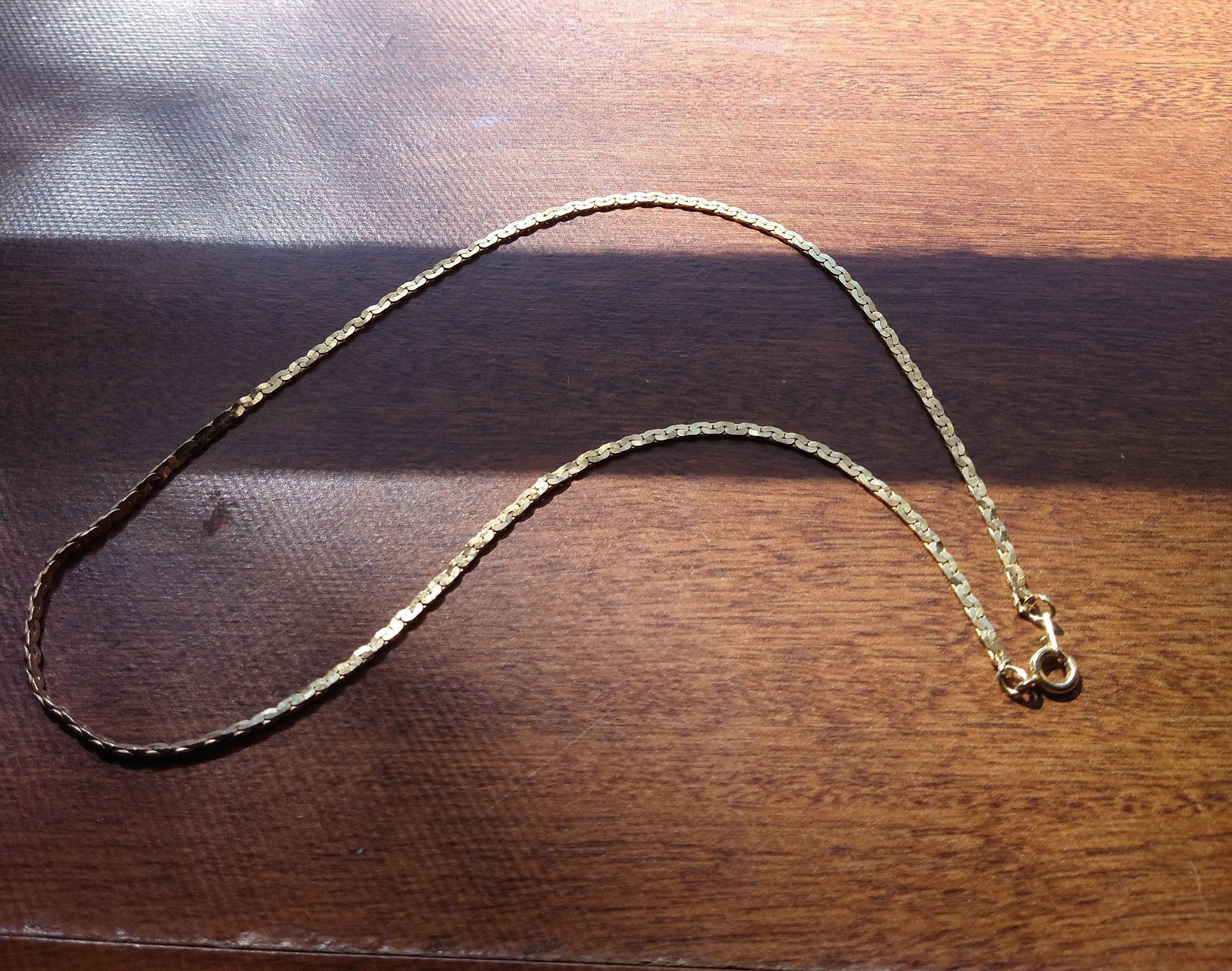 Vintage Korea Stamped Gold Tone Chain - Etsy