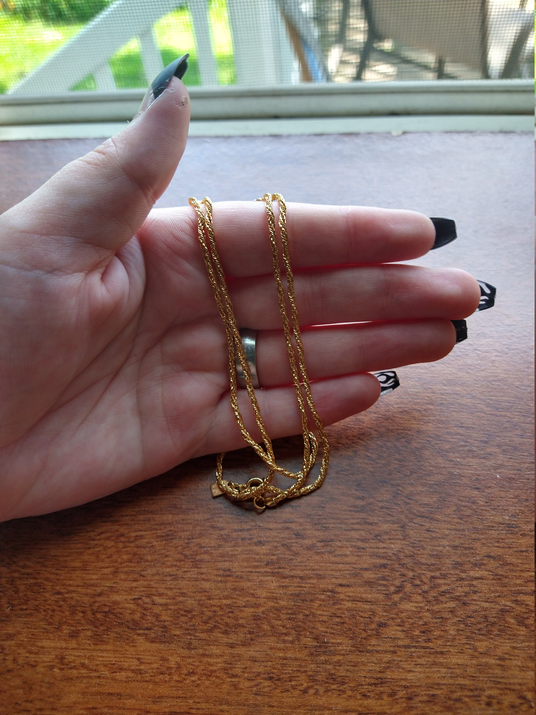 Accents by Hallmark Cards Twisted Gold Tone Necklace - Etsy