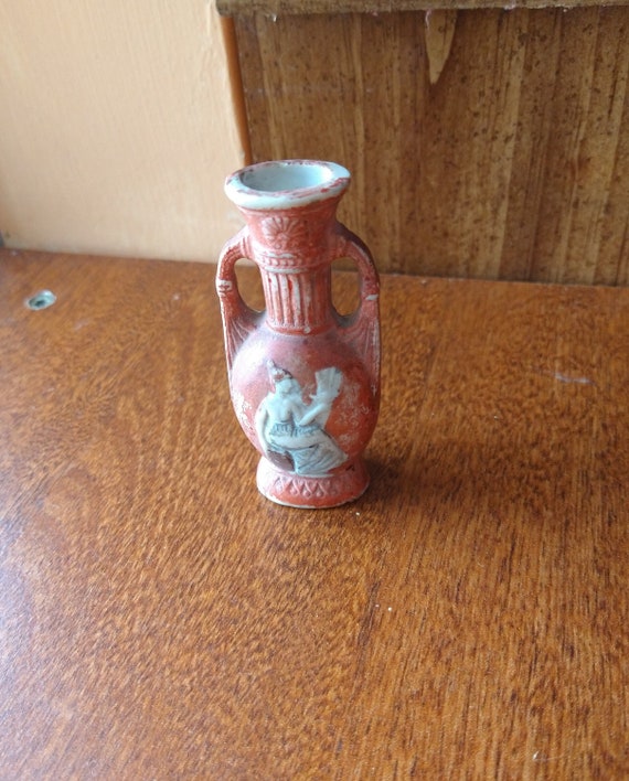 Vintage Miniature Red Jug/vase - Etsy