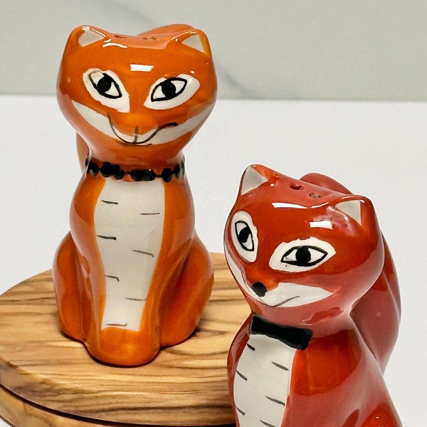 Fox Salt and Pepper - Etsy