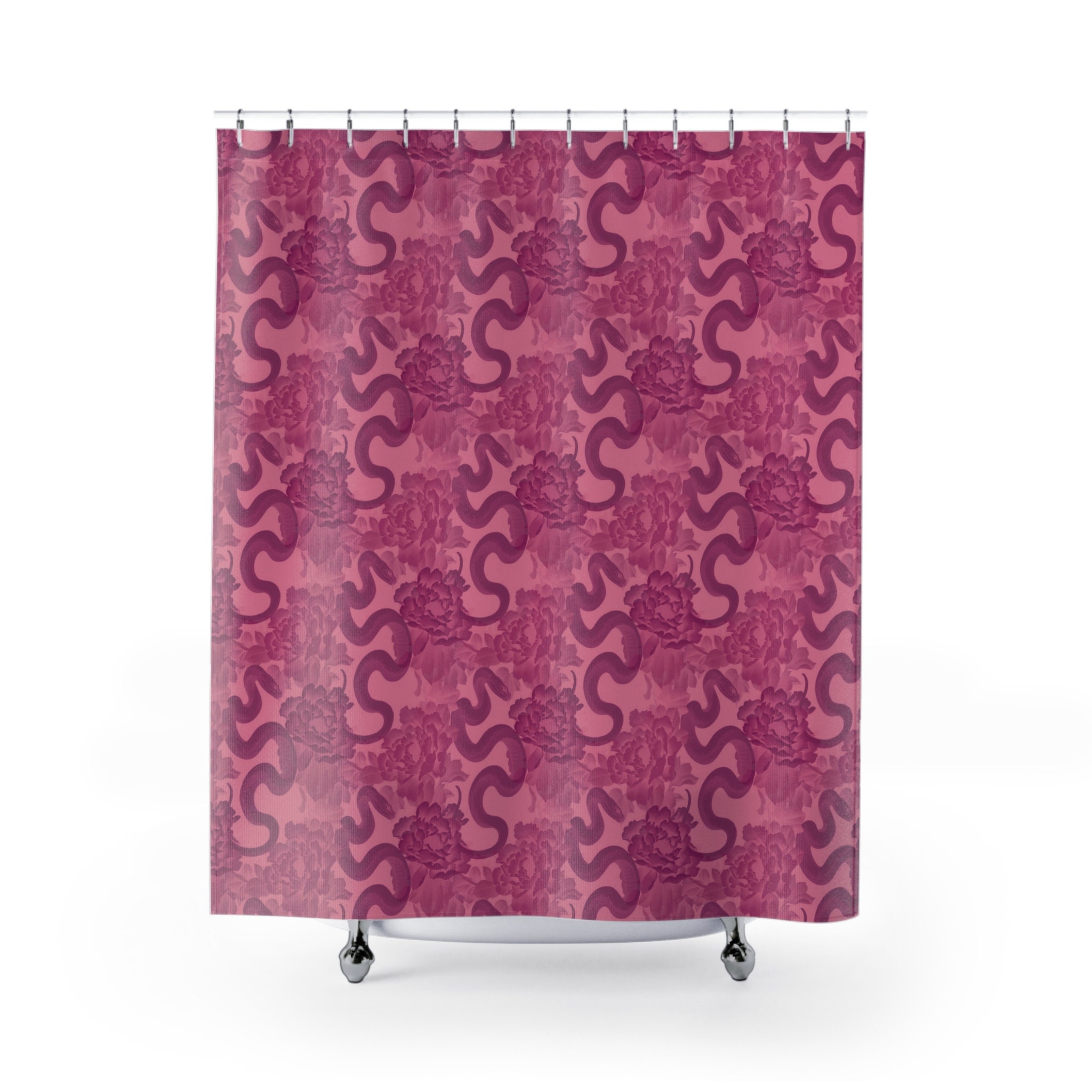 Heatwave Purple Floral Snakes Shower Curtain - Etsy