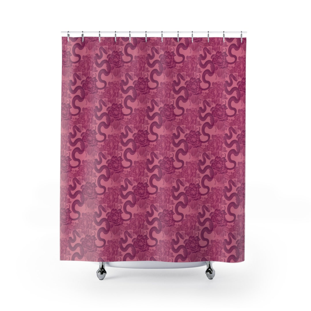 Heatwave Purple Floral Snakes Shower Curtain - Etsy