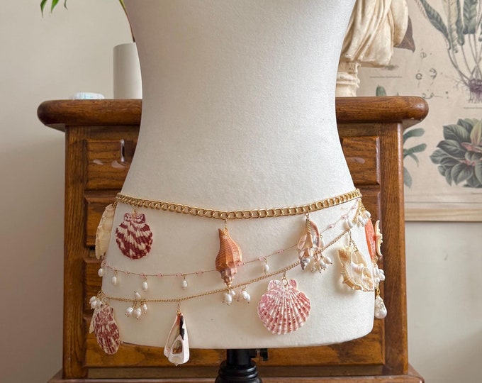 Waist Chain, Bikini Body Jewelry, Seashell Body Jewelry, Beach ...