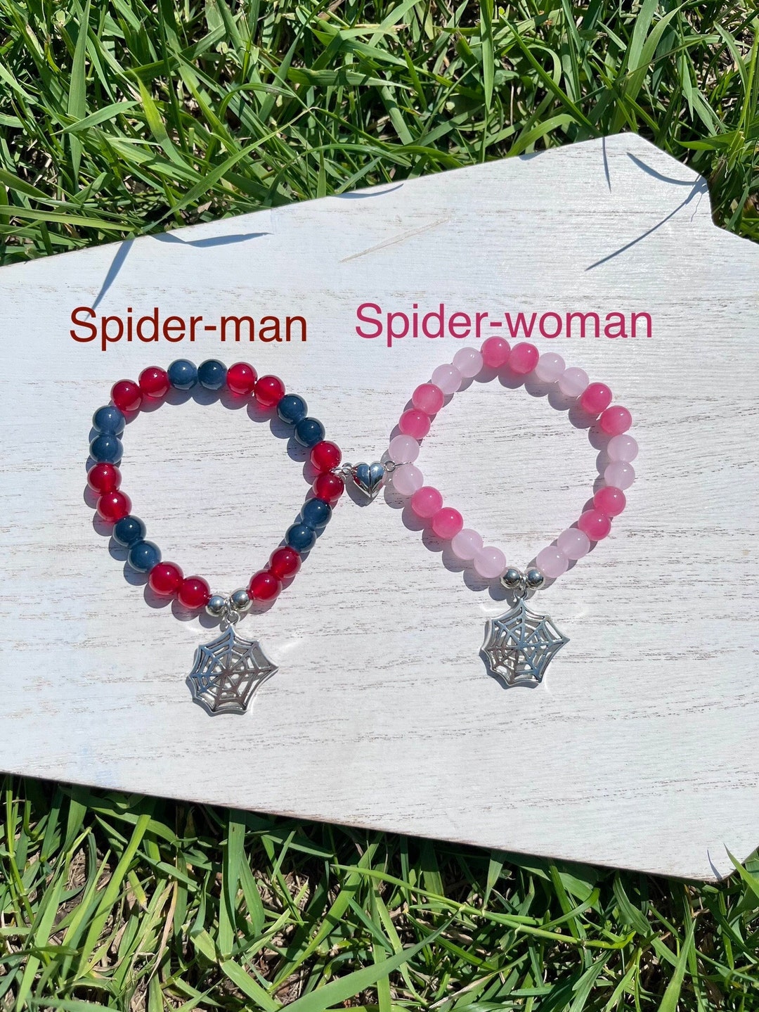 CLEARANCE Spider Man and Spider Woman Bracelet, Matching Bracelets ...