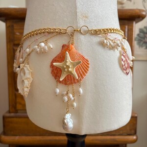 Waist Chain, Bikini Body Jewelry, Seashell Body Jewelry, Beach ...