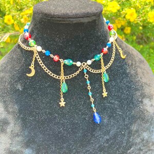 Howls Necklace Inspired, Howls Moving Castle, Beaded Necklace, Studio ...