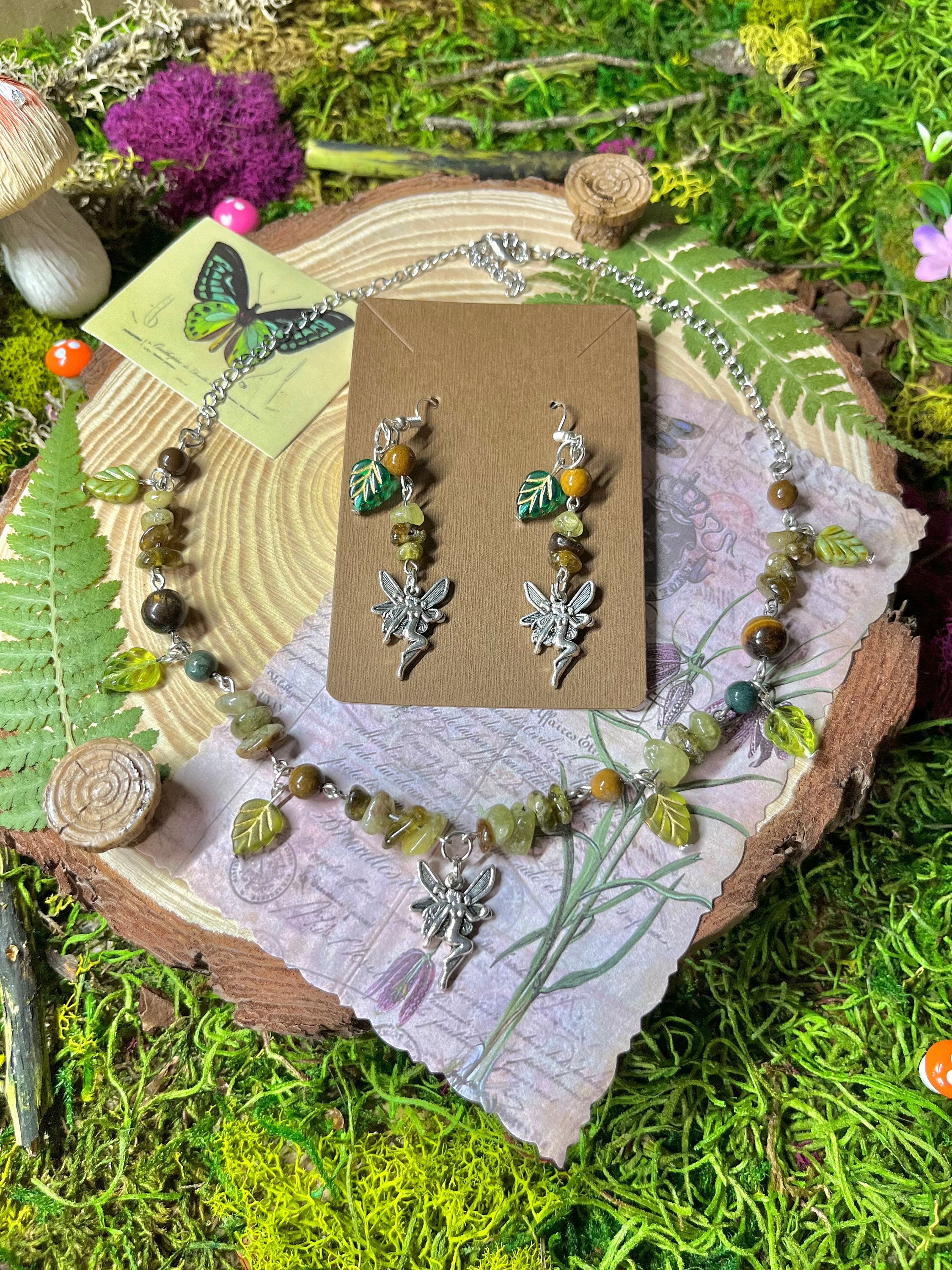 Fairy Necklace, Crystal Jewelry, Cottagecore, Jewelry, Necklace, Grunge ...