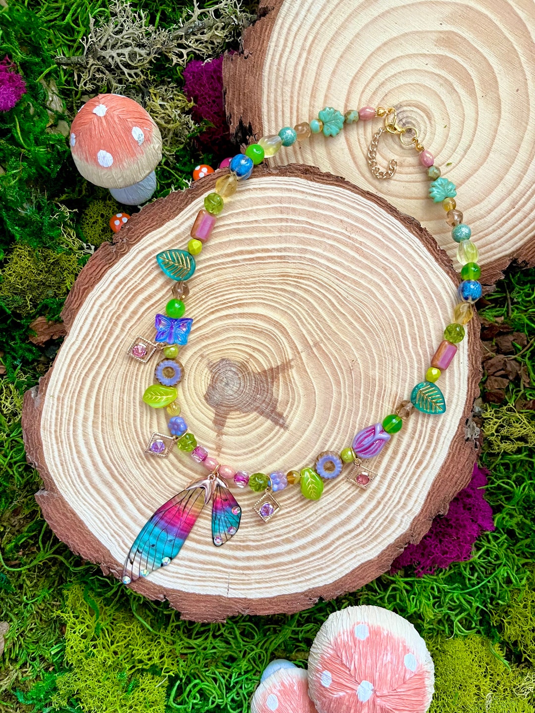 Fairytopia Necklace, Cottagecore, Jewelry, Necklace, Grunge, Fairycore, Fairy Costume - Etsy