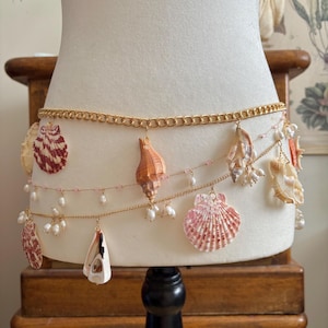Waist Chain, Bikini Body Jewelry, Seashell Body Jewelry, Beach ...