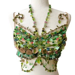 Butterfly Beaded Bralette, Body Jewelry, Beaded Top, Fairycore ...