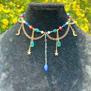 Howls Necklace Inspired, Howls Moving Castle, Beaded Necklace, Studio ...