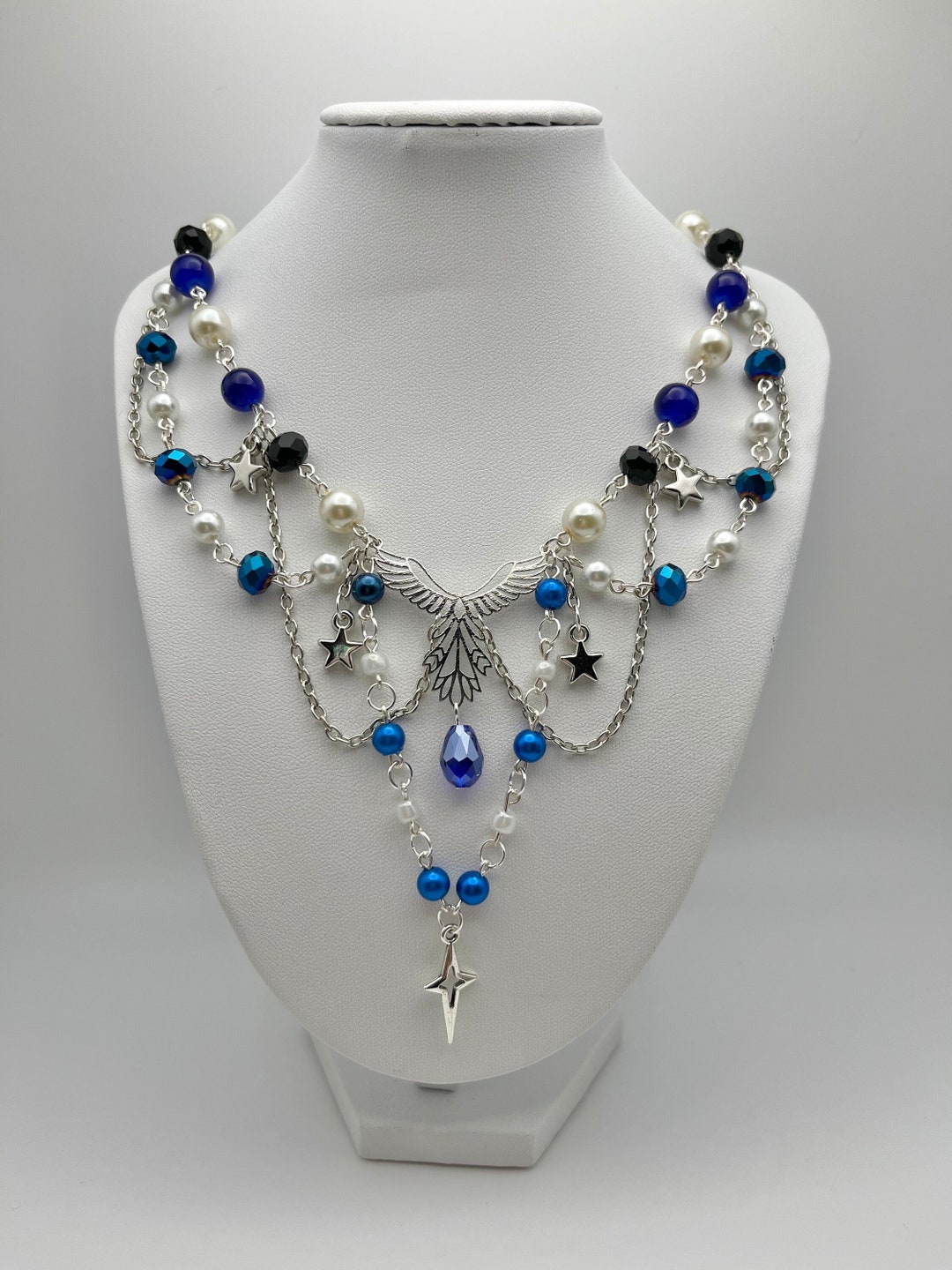 Howls Bird Form Inspired Necklace , Howls Moving Castle, Beaded ...