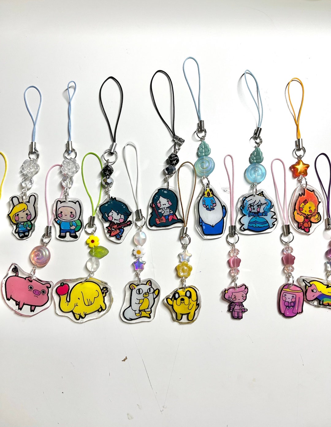 Adventure Time Keychains, Bag Charms, Kawaii Keychains, Phone Charms - Etsy
