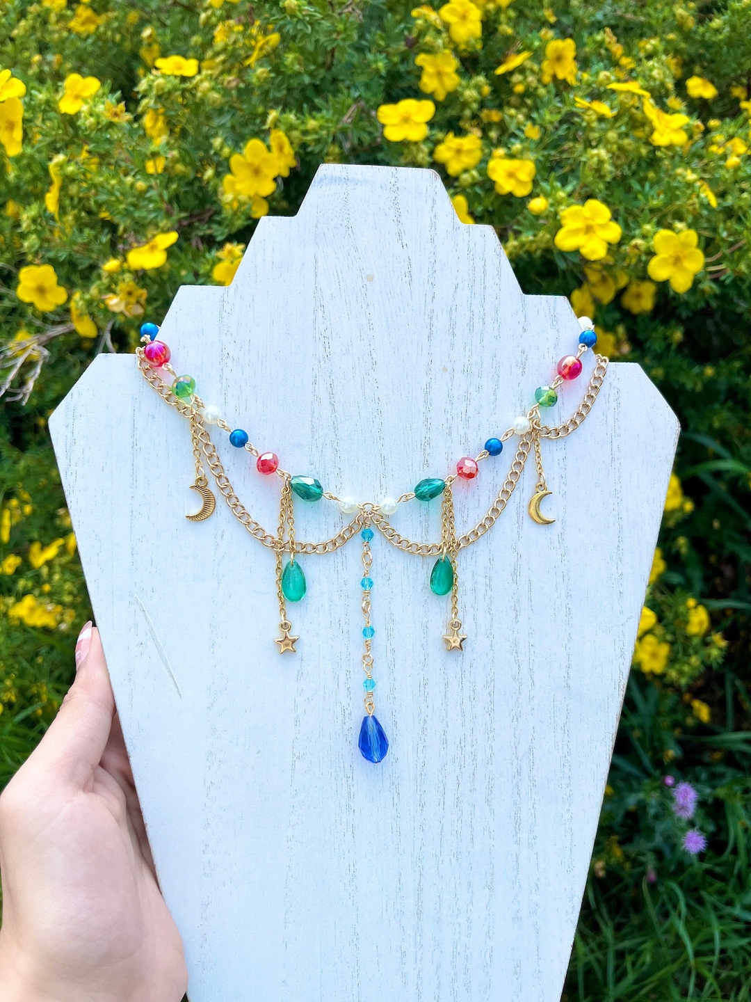 Howls Necklace Inspired, Howls Moving Castle, Beaded Necklace, Studio ...