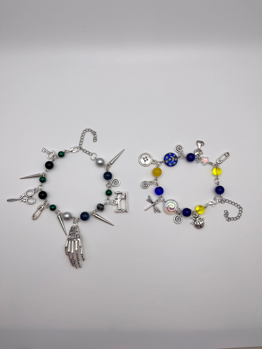 The Beldam and Coraline Bracelet, the Beldam Keychain, Beaded Keychain ...