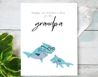 Grandpa Shark Printable | Etsy