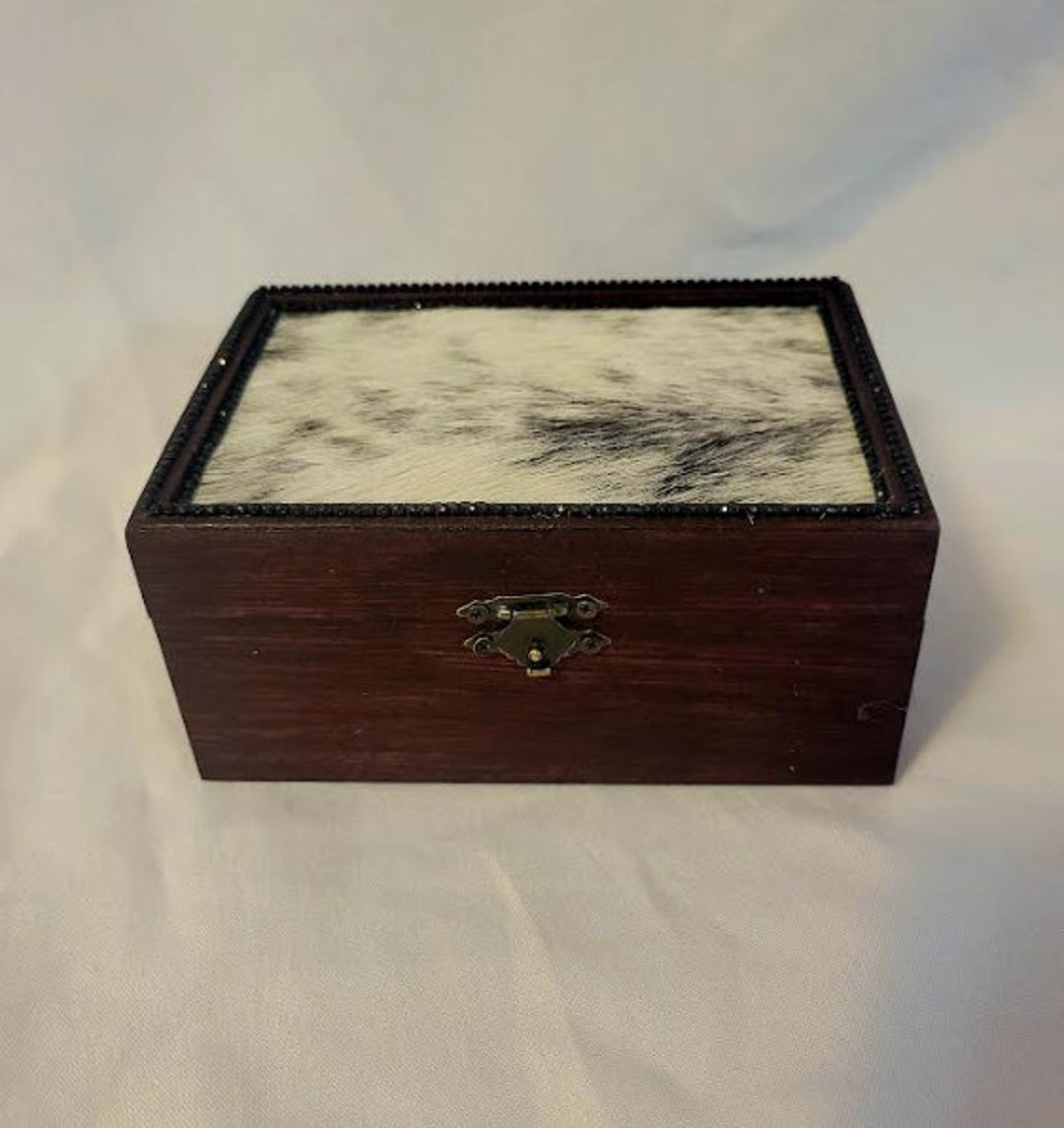 Cowhide Jewelry Box - Etsy
