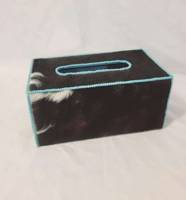 Cowhide Tissue Holder - Etsy