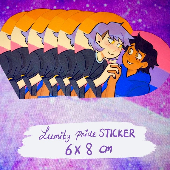 The Owl House Lumity luz & Amity Pride Sticker - Etsy