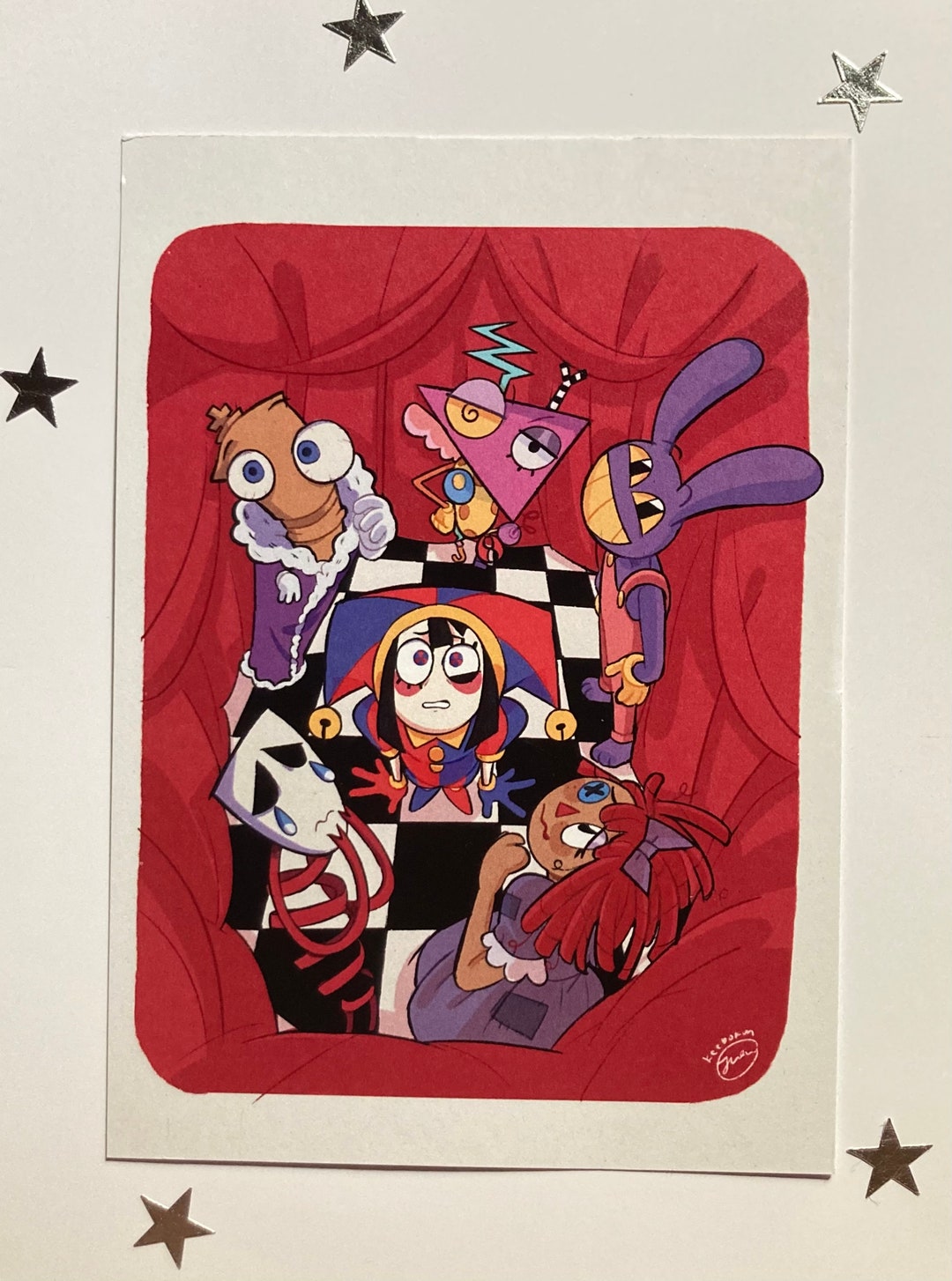 The Amazing Digital Circus Print A6 - Etsy