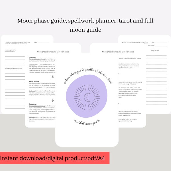 Moon Planner - Etsy