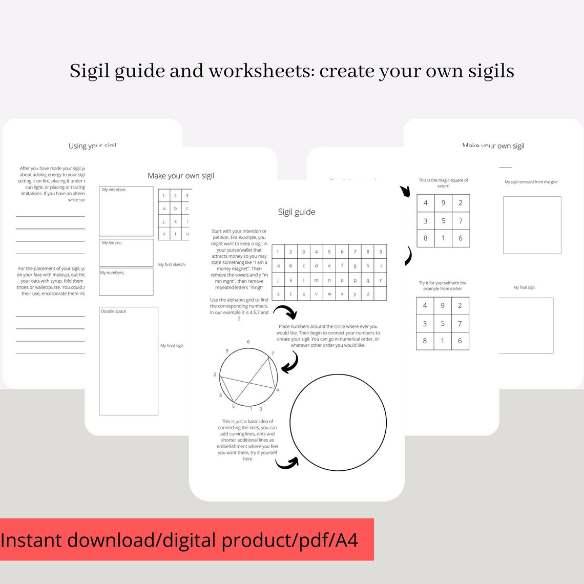 Sigil Guide and Planner Learn How to Create Sigils - Etsy UK