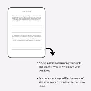 Sigil Guide and Planner, Learn How to Create Sigils, Worksheets to ...