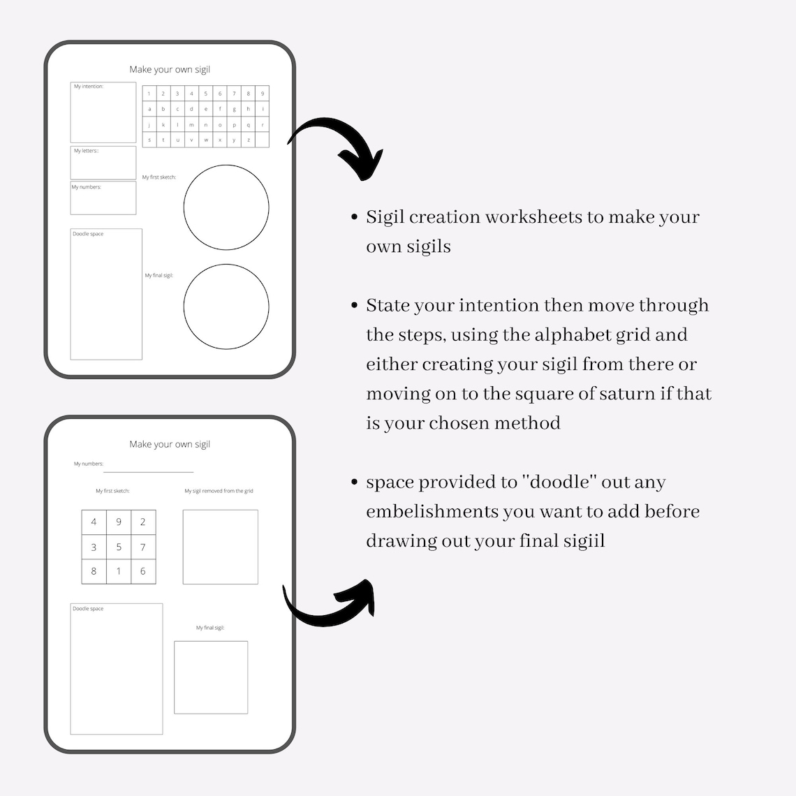 Sigil Guide and Planner Learn How to Create Sigils - Etsy UK