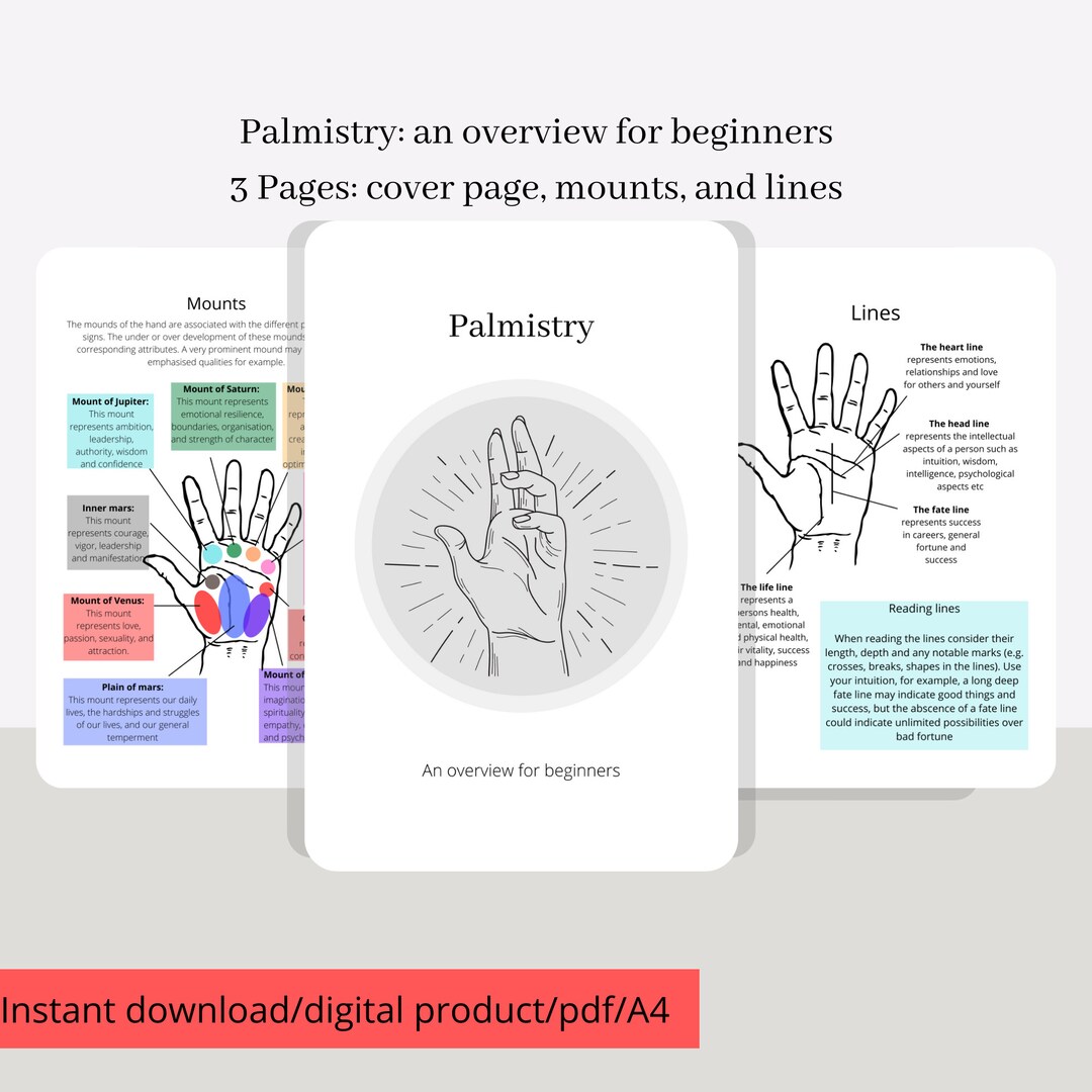 Palmistry: a Beginners Guide, Simple Minimalist Overview of Palmistry ...