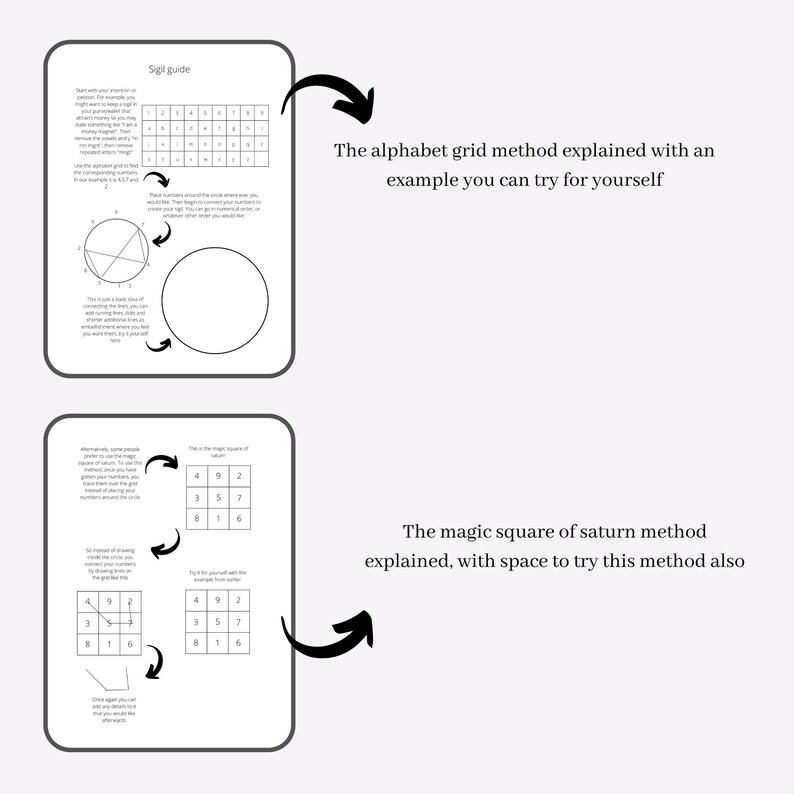 Sigil Guide and Planner Learn How to Create Sigils - Etsy UK