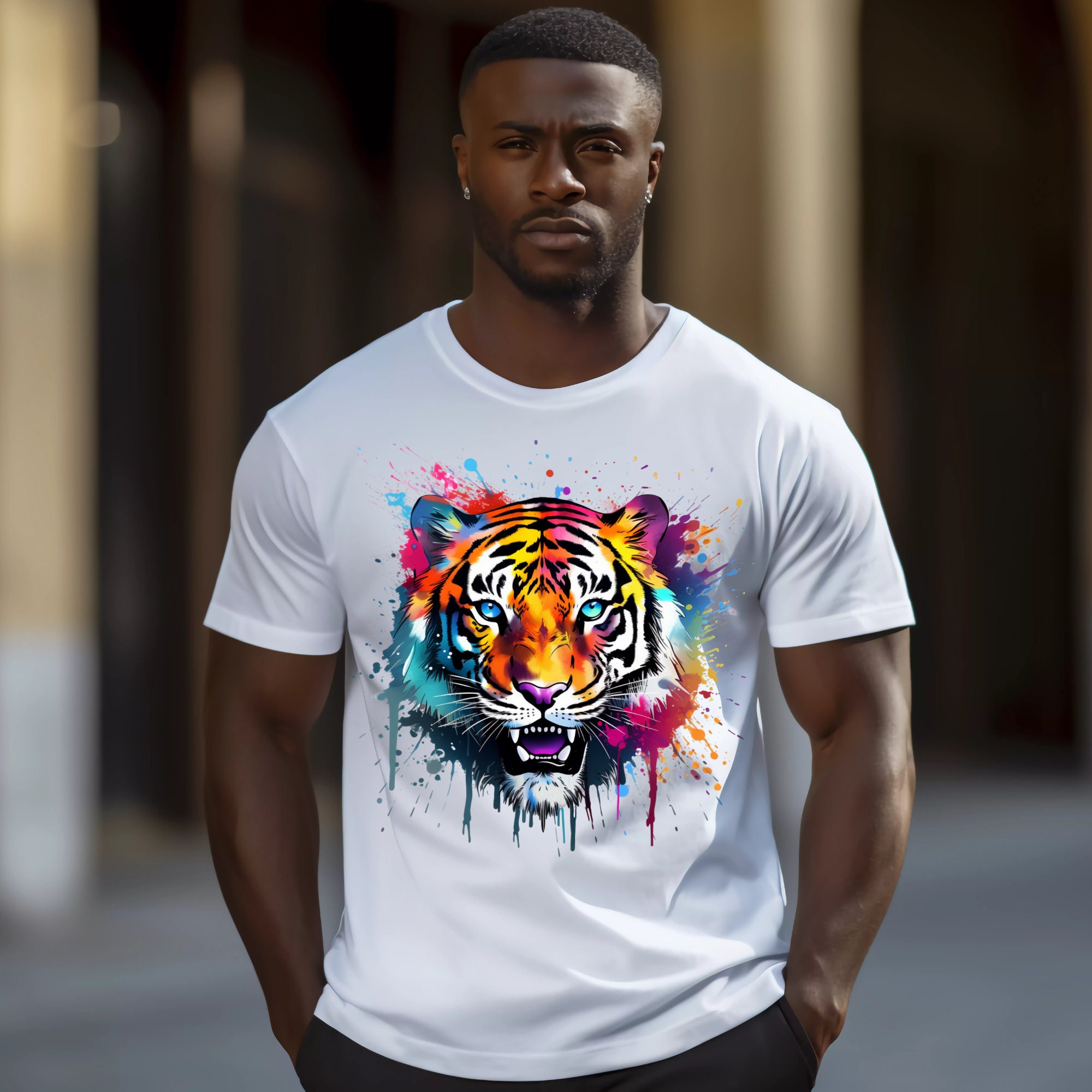 Tiger Png Sublimation Design, Watercolor Tiger, Graffiti Tiger, Tiger ...