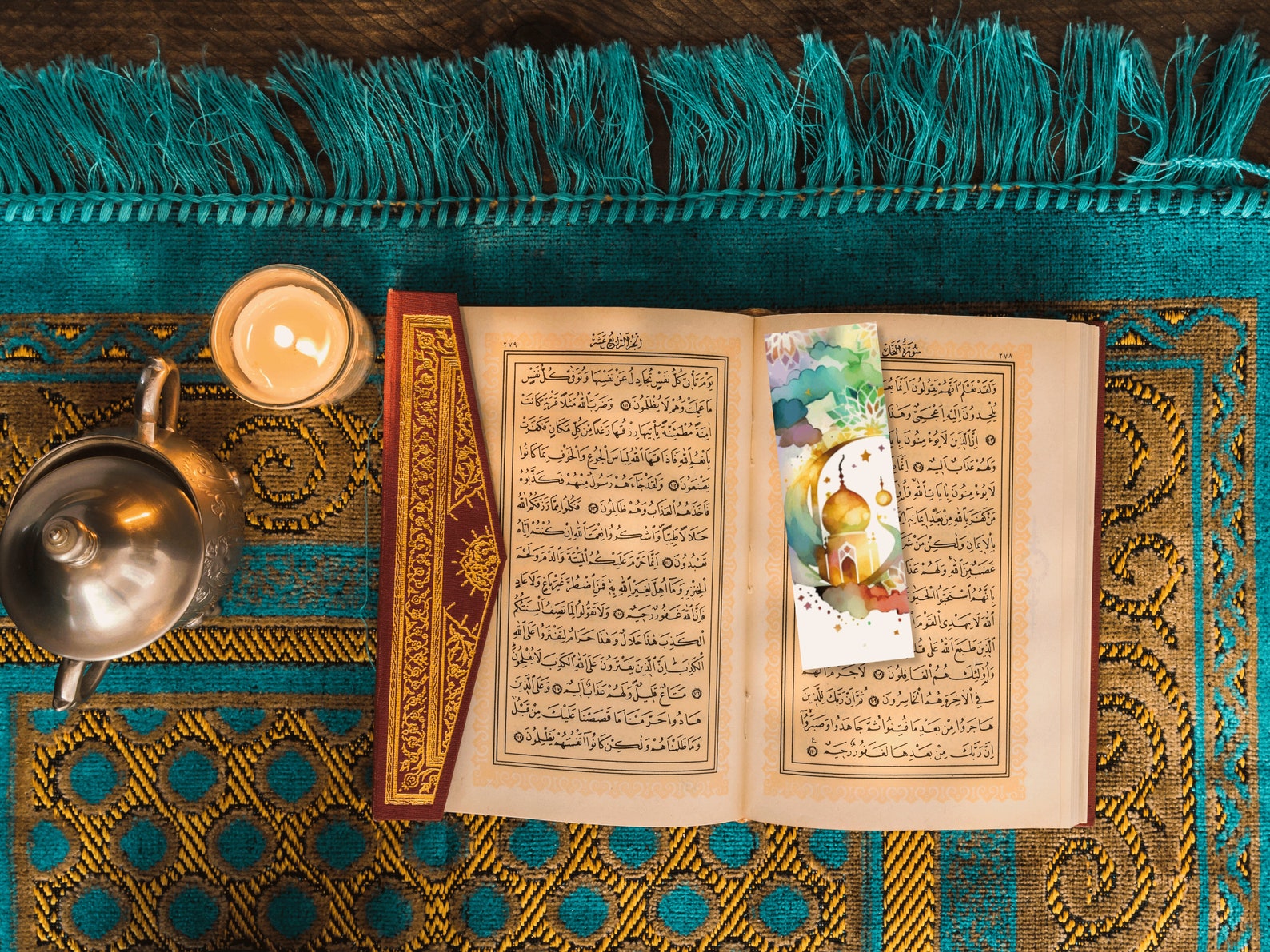 Watercolor Muslim Bookmark Set | Ramadan Bookmark | Eid Bookmark ...