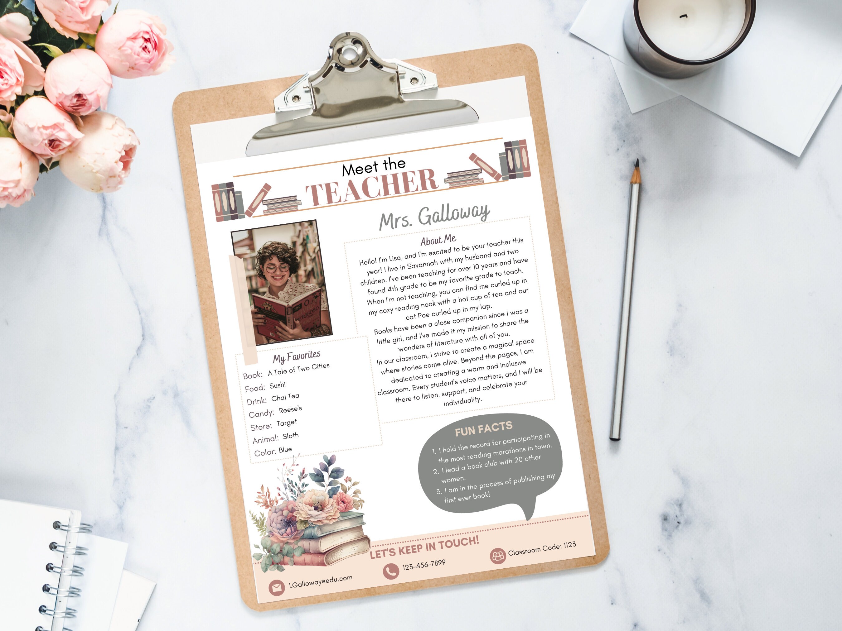 Editable Meet the Teacher Canva Template Instant Download Customizable ...