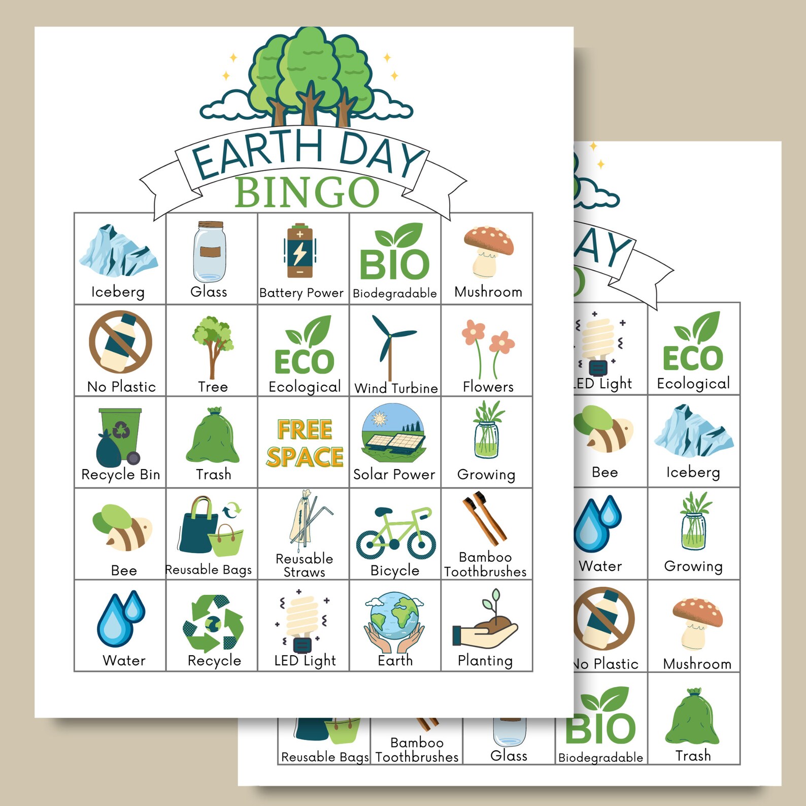 Earth Day Bingo Game | Student Earth Day Activities | Fun Earth Day ...
