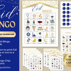 Eid Bingo, Eid Games, Ramadan Bingo, Ramadan Game, Eid Al Fitr Cards ...