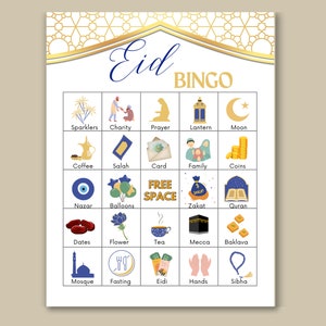 Eid Bingo, Eid Games, Ramadan Bingo, Ramadan Game, Eid Al Fitr Cards ...