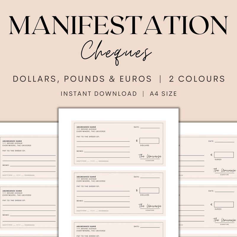 Manifestation Printable - Etsy