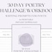 30 Day Writing Challenge Workbook Printable, Book Writing Prompts ...