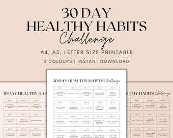 Printable PDF 30 Day Challenge - Etsy