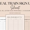 Printable Meal Delivery Note | Meal Train Label | Printable Meal Train ...