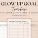 Glow up Goal Tracker Printable, Goal Planner Printable, Glow up Planner ...