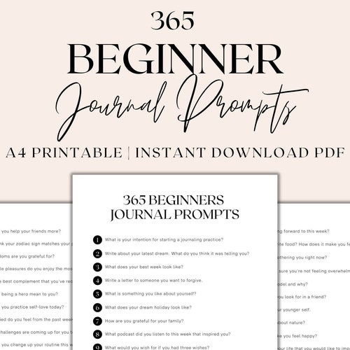 365 Self-discovery Journal Prompts Printable Shadow Work - Etsy
