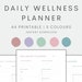 Daily Wellness Planner Printable, Daily Planner, Printable Planner ...
