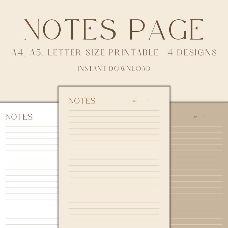 Note Paper - Etsy