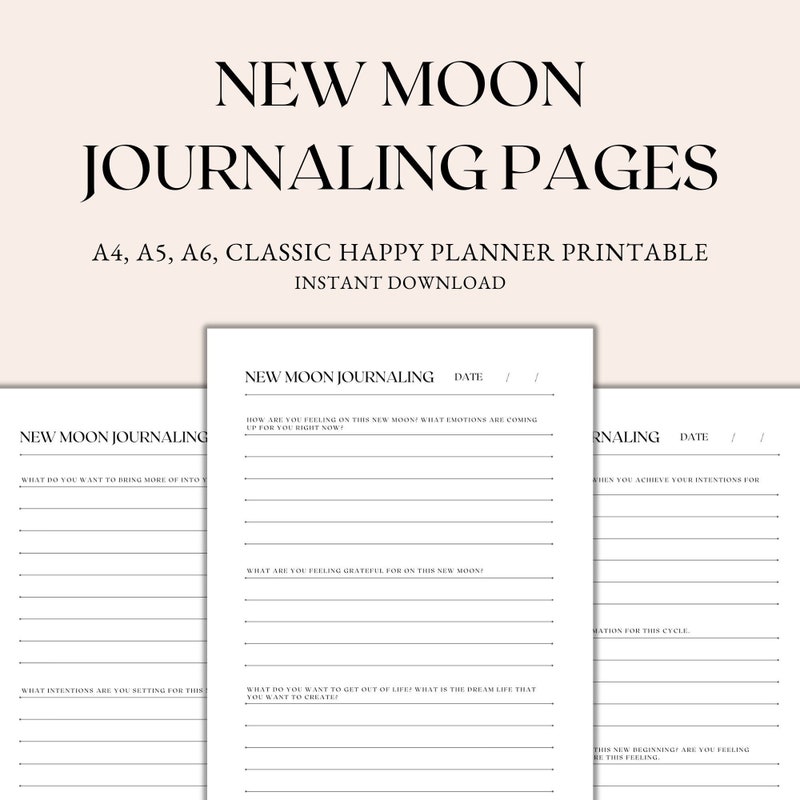Moon Journal - Etsy