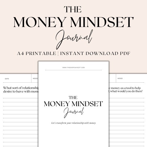 The Money Mindset Journal Printable Financial Abundance - Etsy Canada