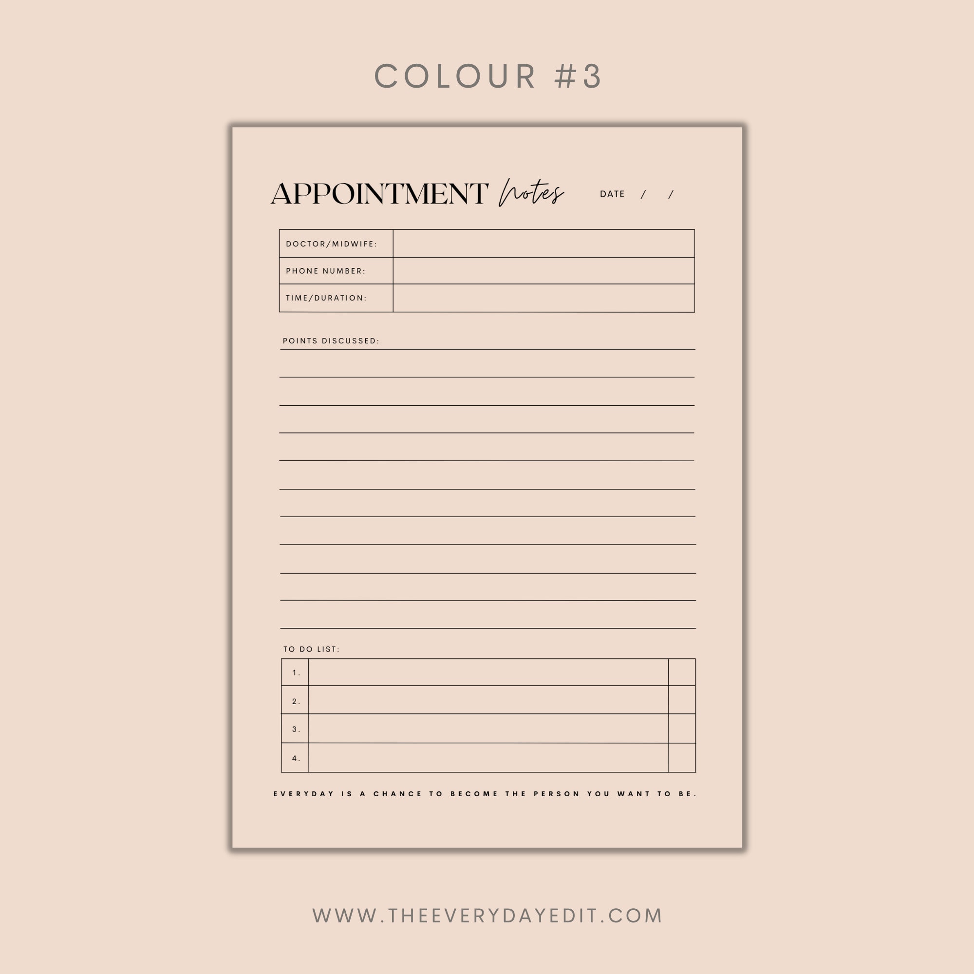 Pregnancy Appointment Notes Printable, Doctor Appointment Notes ...